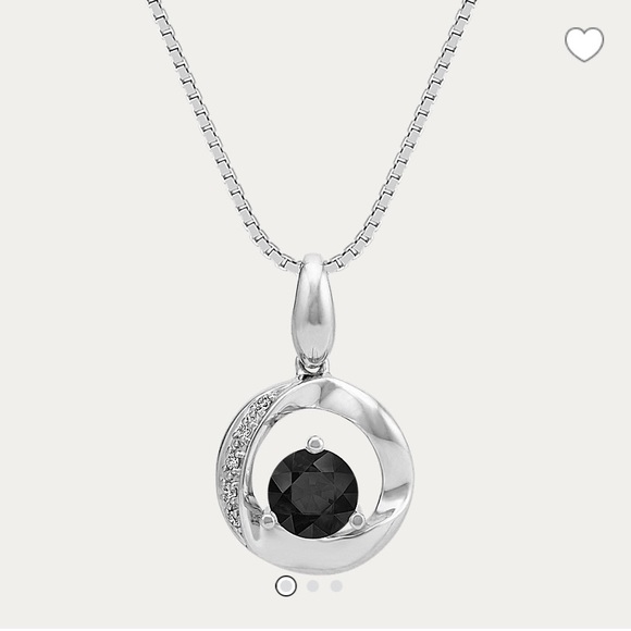 shane co | Jewelry | Nwot Shane Co Black Sapphire Diamond Necklace ...